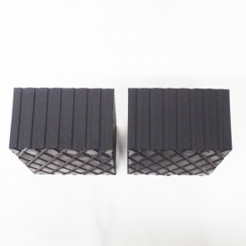 Set of 2 - 3" Tall Solid Rubber Stack Blocks for Any Auto Lift