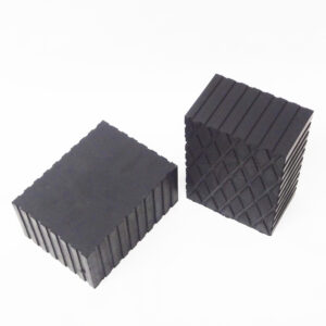 Set of 2 - 3" Tall Solid Rubber Stack Blocks for Any Auto Lift