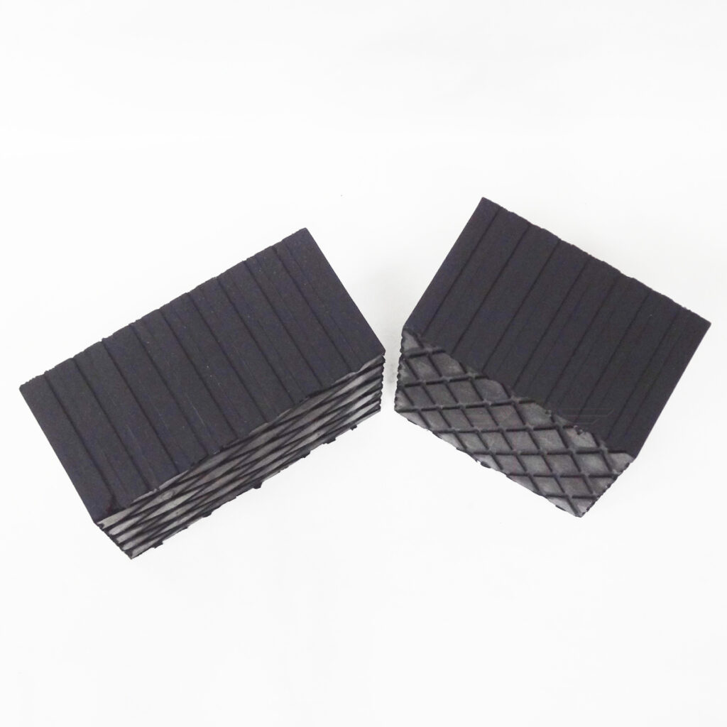 Set of 2 - 3" Tall Solid Rubber Stack Blocks for Any Auto Lift