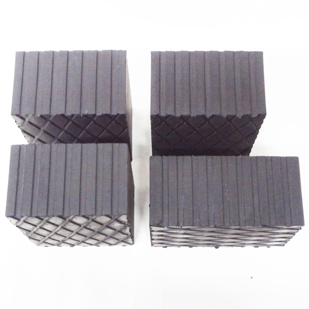 3" Tall Rubber Stack Blocks for Any Auto Lift or Jack - Set of 4