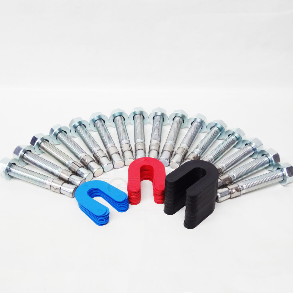 Rotary Lift install Kit - 16 Wedge Anchor Bolts & 30 pack shims pack