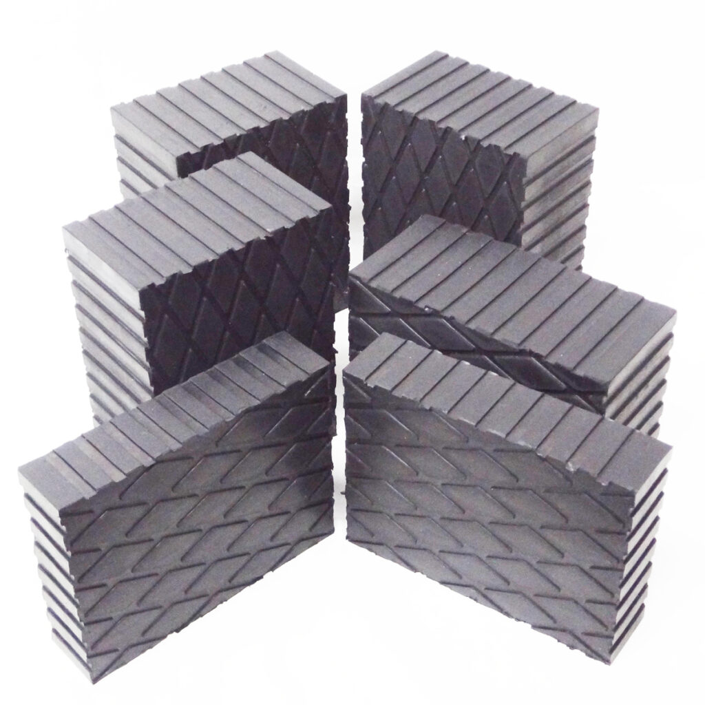 Set 1.5" & 3" Solid Rubber Auto Lift Block Pad Fj2428