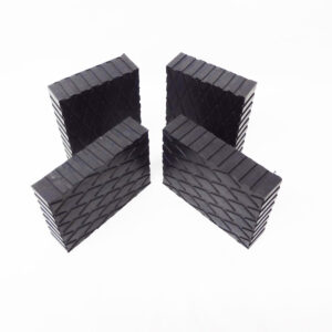 Solid Rubber Lift Block Pad (6" x 4 3/4" x 1.5") Set Of 4