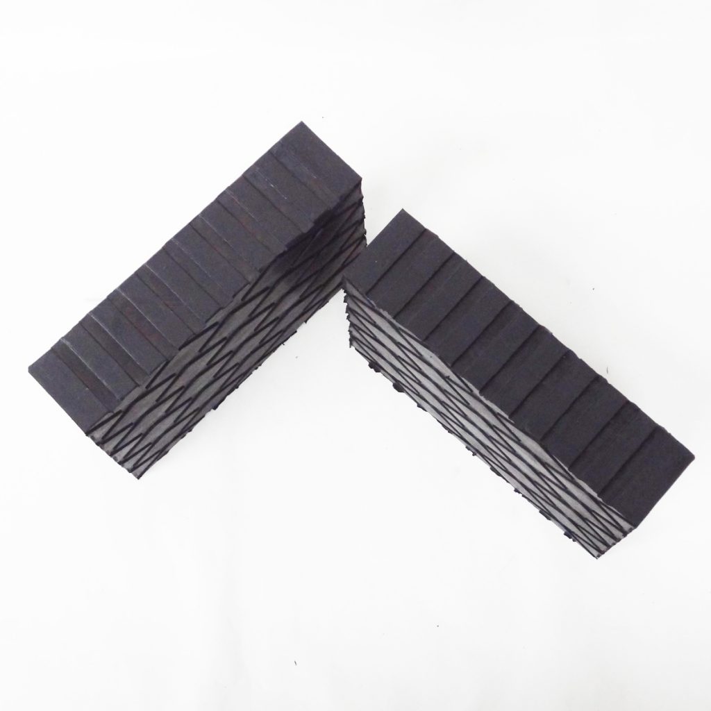 Solid Rubber Lift Block Pad (6" x 4 3/4" x 1.5") Set Of 2