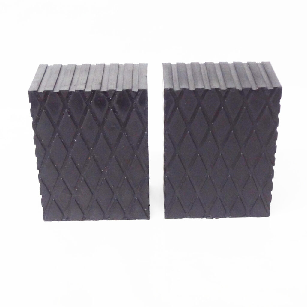 Set of 2 - 3" Tall Solid Rubber Stack Blocks for Any Auto Lift
