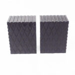 Set of 2 - 3" Tall Solid Rubber Stack Blocks for Any Auto Lift